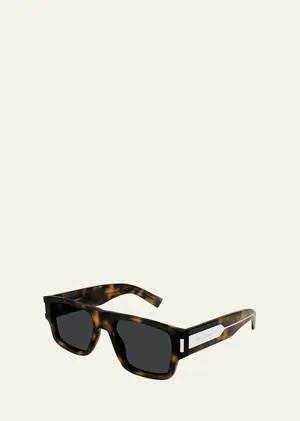 Saint Laurent Sl 659 Rectangle Sunglasses - Black