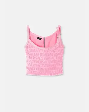Versace Allover Safety Pin Towel Top