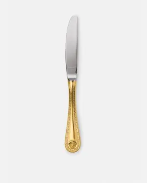 Versace Medusa Gilded Dinner Knife - Gold