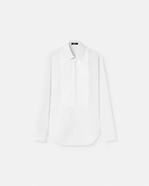 Versace Embroidered Cotton-poplin Evening Shirt