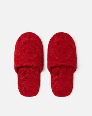 Versace Versace Barocco Slippers Red