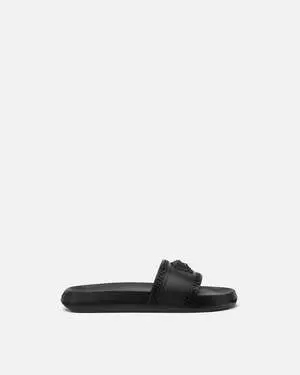 Versace Palazzo Rubber Sliders - Black
