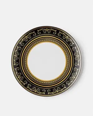 Versace Virtus Gala Plate 28 Cm - Black