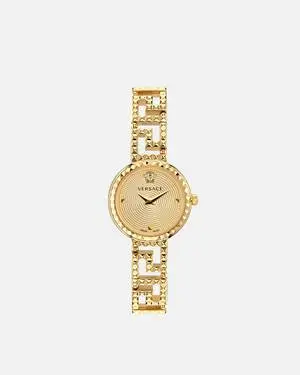 Versace Greca Goddess Studded Bracelet Watch - Gold