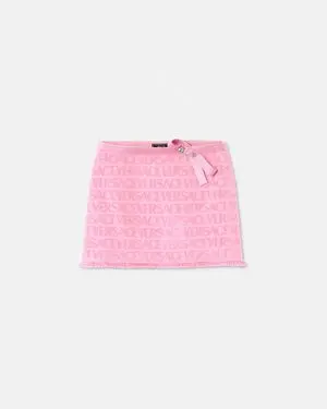 Versace Allover Safety Pin Mini Skirt - Pink