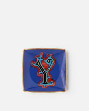 Versace Alphabet Y Square Plate 12 Cm - Print