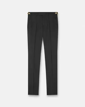 Versace Wool Tapered Formal Pants