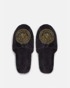 Versace Studded Medusa Slippers - Print