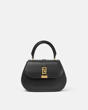 Versace Versace Greca Goddess Top Handle Bag - Black+gold