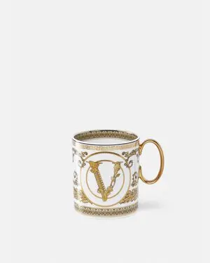 Versace Virtus Gala Mug - White+gold