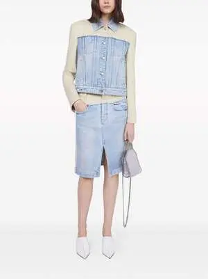 Stella McCartney Two-tone Panelled Denim Jacket - Blue