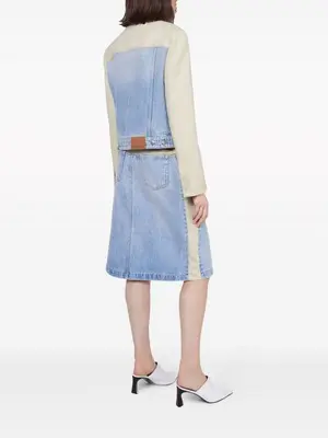 Stella McCartney Two-tone Panelled Denim Jacket - Blue