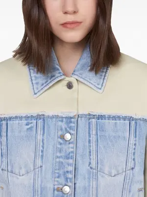 Stella McCartney Two-tone Panelled Denim Jacket - Blue