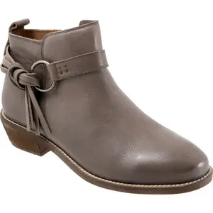 Softwalk Reade Leather Bootie - Dark Grey