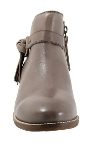 Softwalk Reade Leather Bootie - Dark Grey