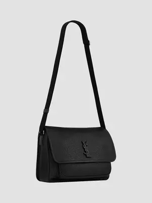Saint Laurent Niki Messenger Bag In Grained Leather