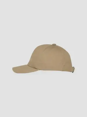 Saint Laurent Cap In Gabardine - Beige