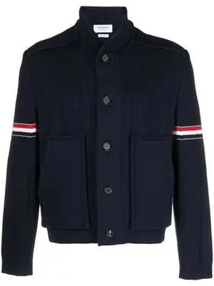 Thom Browne Single-breasted Button-fastening Shirt Jacket