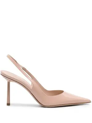 LE SILLA Bella 95mm Patent Leather Pumps - Neutrals