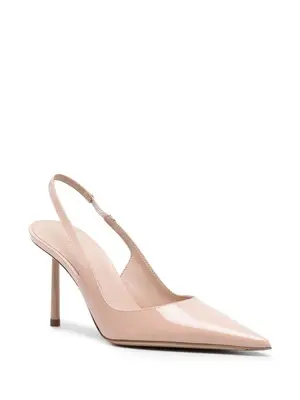 LE SILLA Bella 95mm Patent Leather Pumps - Neutrals