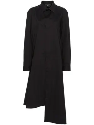 Y3 Asymmetric Shirt Dress