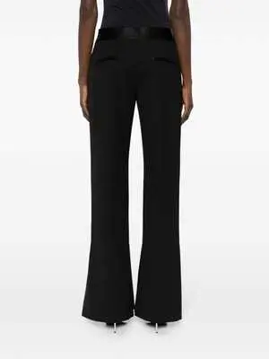 Off-White Satin-trim Wool Trousers