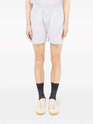 MAISON MARGIELA Striped Cotton Shorts