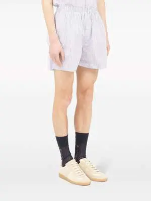 MAISON MARGIELA Striped Cotton Shorts