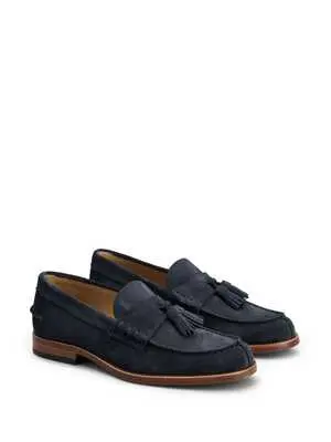TOD'S Tassel-detail Suede Loafers