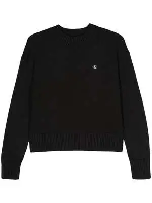 Calvin Klein Logo-appliqué Cotton Jumper