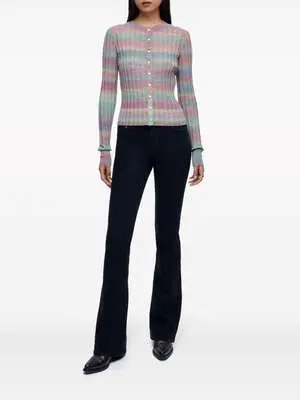RE/DONE Ribbed-knit Wool Cardigan