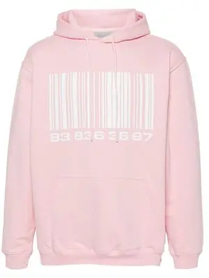 VTMNTS Big Barcode Hoodie - Pink