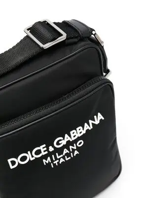 Dolce & Gabbana Logo Crossbody Bag - Black