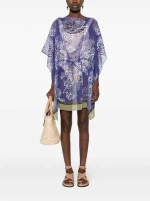Etro Floral Print Kaftan Dress