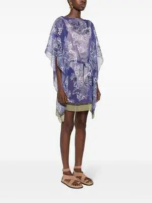Etro Floral Print Kaftan Dress
