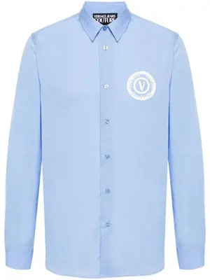 Versace Logo-print Cotton Shirt