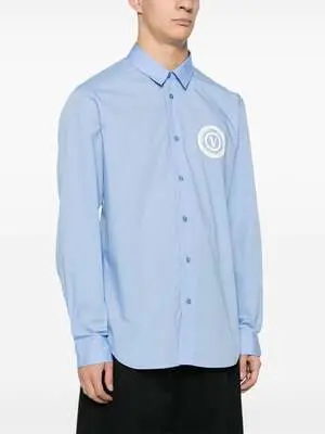 Versace Logo-print Cotton Shirt