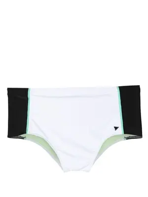AMIR SLAMA Panelled Swim Shorts - White