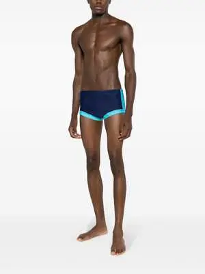 AMIR SLAMA Logo-plaque Swim Shorts - Blue