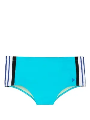 AMIR SLAMA Striped Swim Shorts - Blue