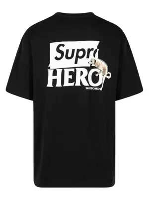 Supreme X Antihero Dog Cotton T-shirt - Black