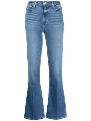 Paige Laurel Canyon Flared Jeans - Blue