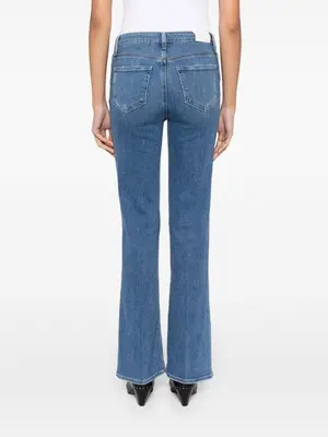 Paige Laurel Canyon Flared Jeans - Blue
