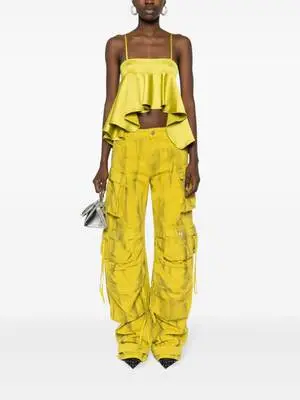 Attico Charmeuse Crop Top
