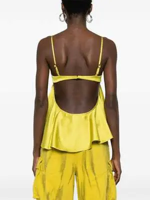 Attico Charmeuse Crop Top