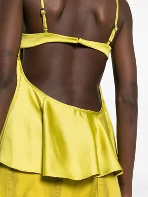 Attico Charmeuse Crop Top