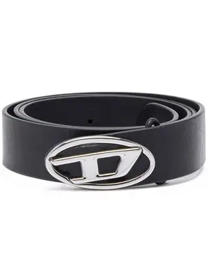 DIESEL 1dr Logo-buckle Belt