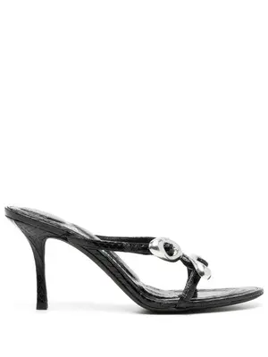 Alexander Wang Silver Tone Sandals For Women