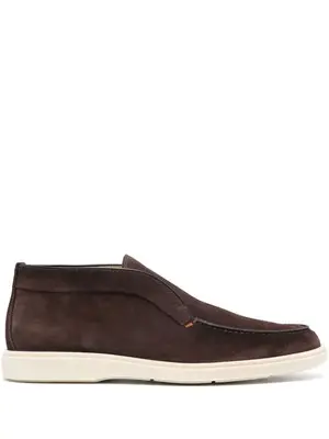 Santoni Almond Toe Sneakers For Men