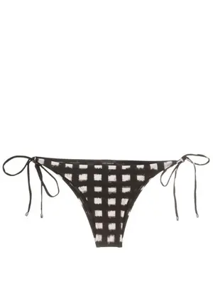 LENNY NIEMEYER Vichy Bikini Bottom - Black